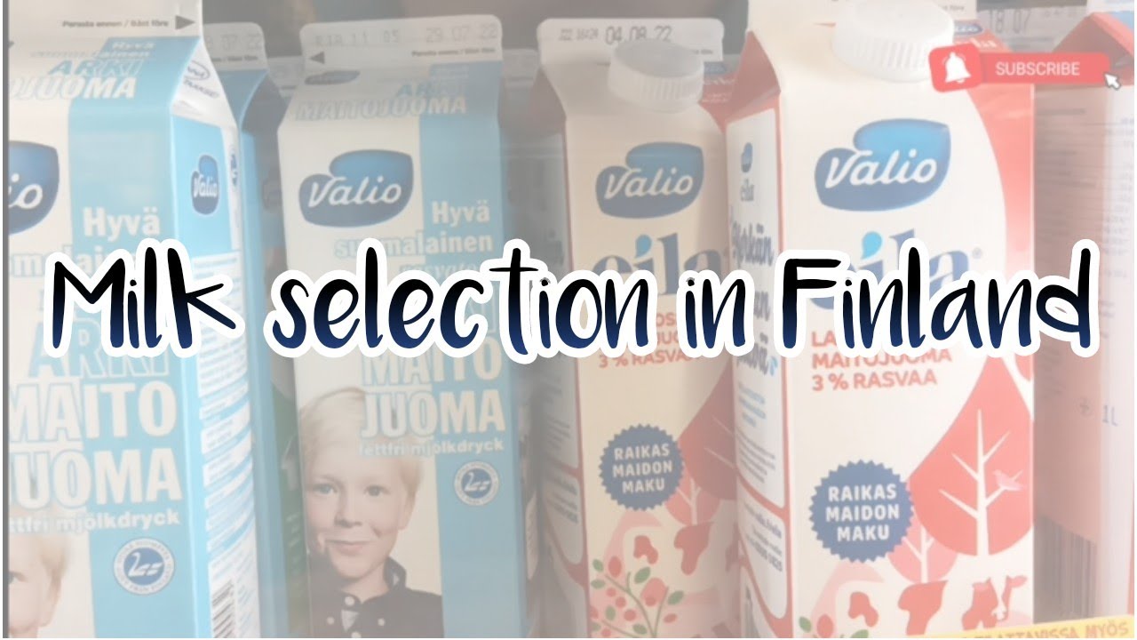 Milk selection | Which milk to choose| Finland 🇫🇮 - YouTube