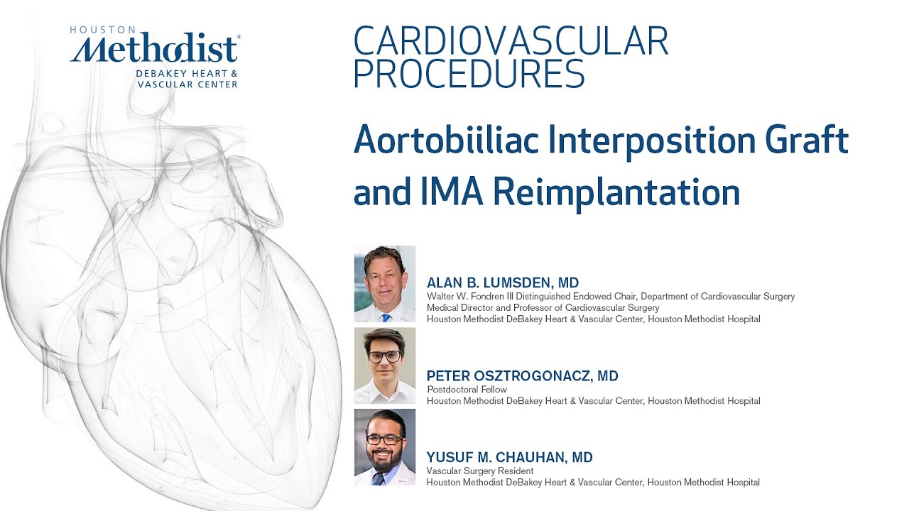Aortobiiliac Interposition Graft and IMA Reimplantation - YouTube