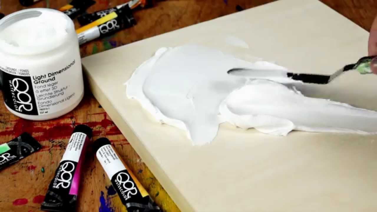 Light Dimensional Ground for Watercolors - YouTube