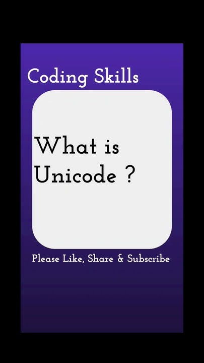 What is Unicode | Coding Skills - YouTube