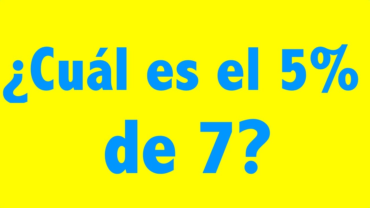 Cual Es El 5 De 7 YouTube cual-es-el-5-de-7-youtube