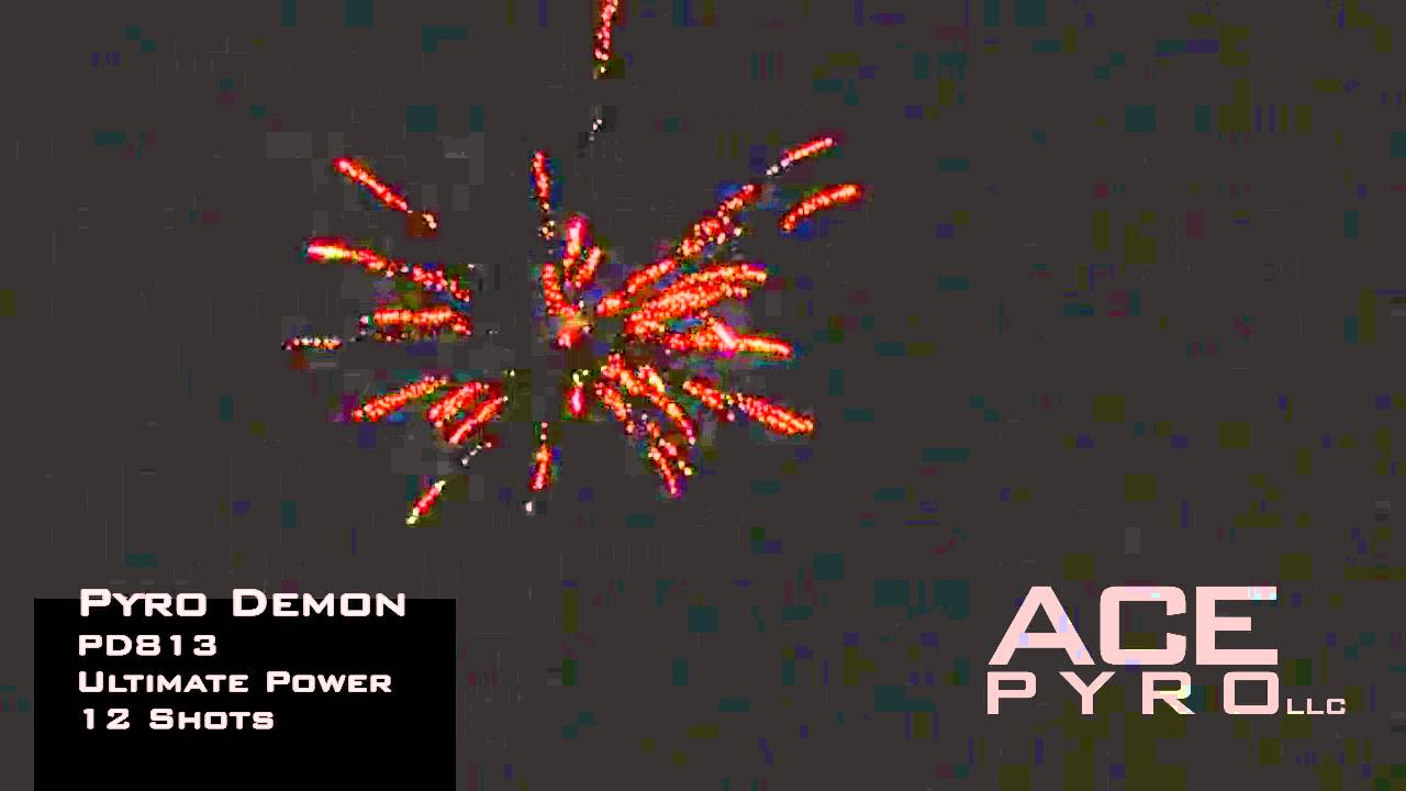 PD813 Pyro Demon Ultimate Power 12 Shots - YouTube
