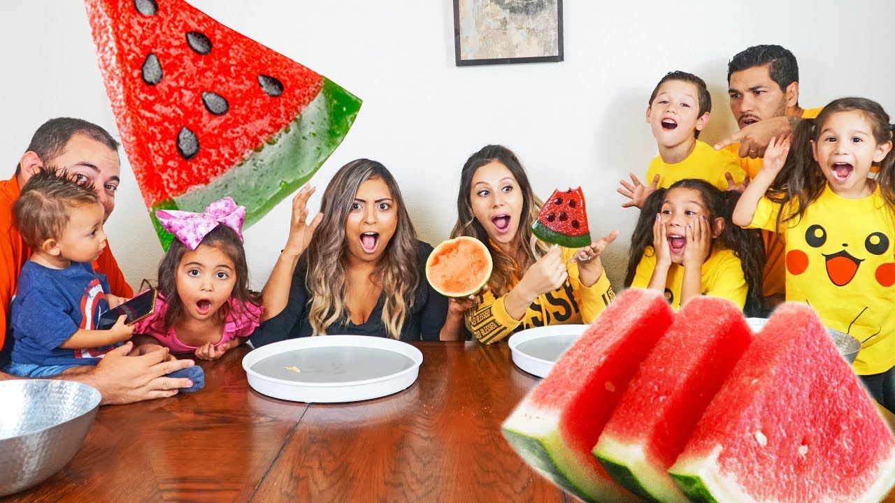 Gummy food Vs. Real Food Challenge! (EATING GIANT SPICY GUMMY FOOD ...