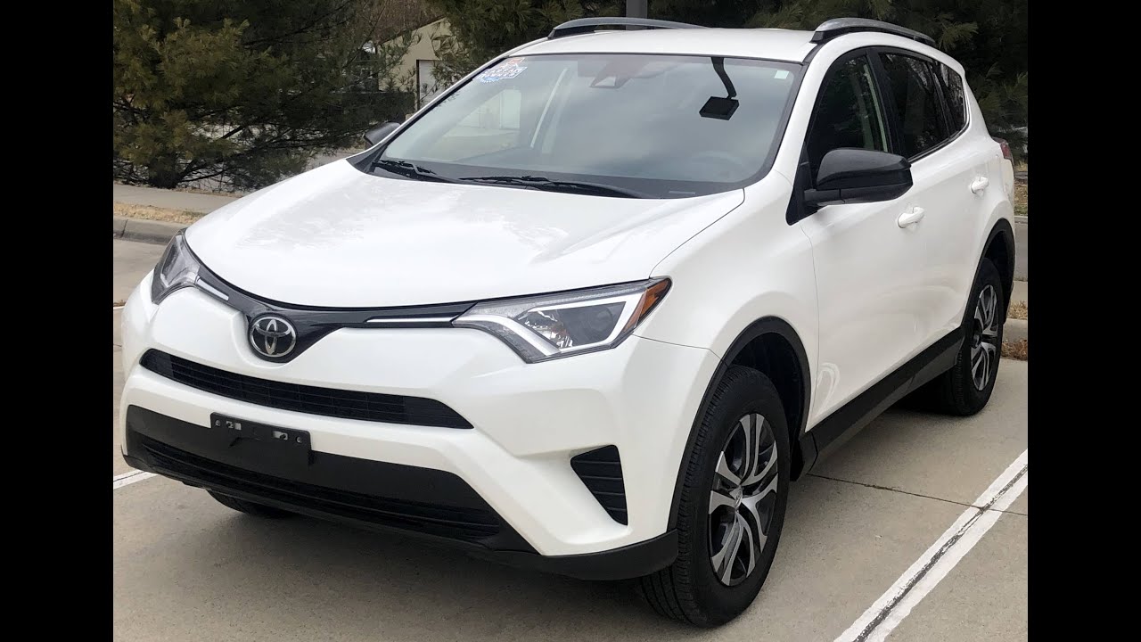 2017 Toyota RAV4 LE AWD - 35k (White) - YouTube