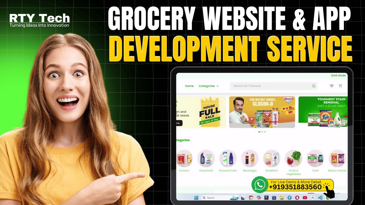 Grocery App & Website Development for Small Businesses 💡 | how to create grocery app #rtytech ...