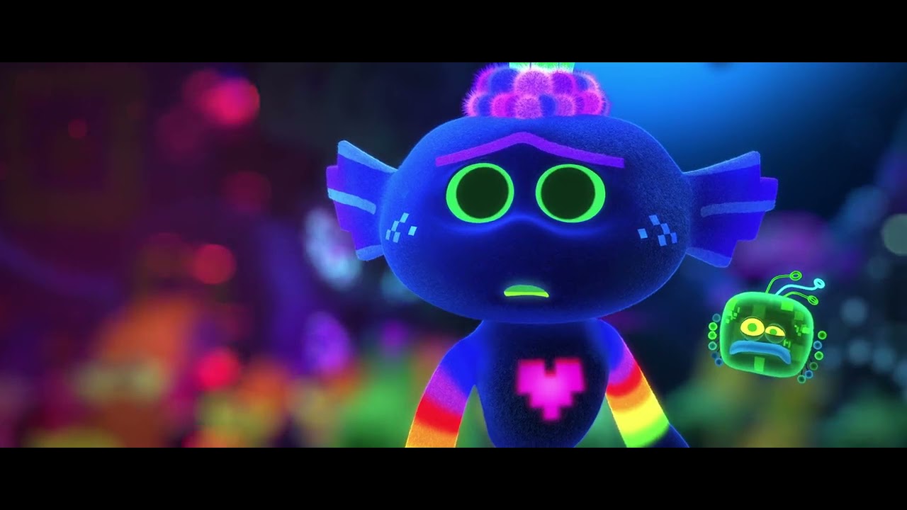 Trolls World Tour movie scene Techno trolls music - YouTube