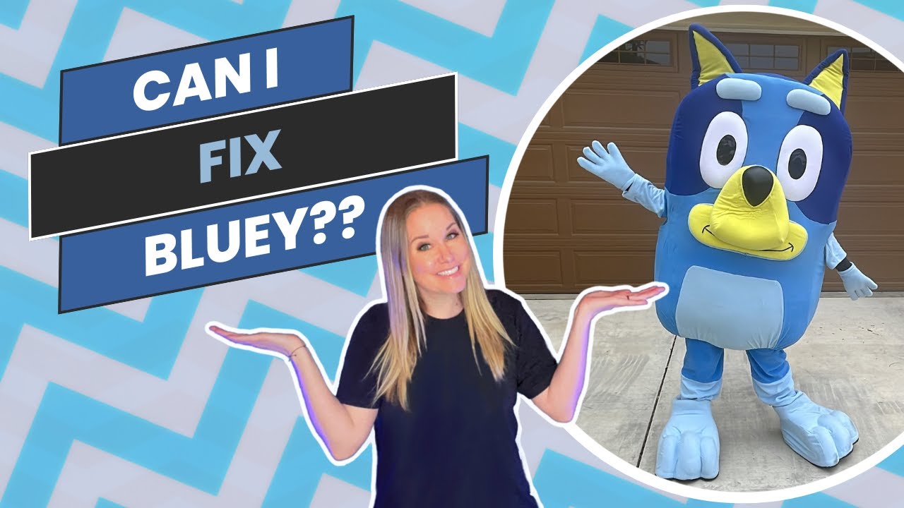 Can I fix this Bluey Mascot? | Tips for making a Better Mascot Costume ...