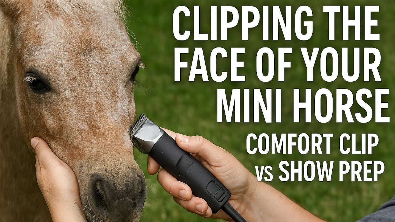 Miniature Horses - Tips For Clipping the Face Of Your Mini Horse - YouTube