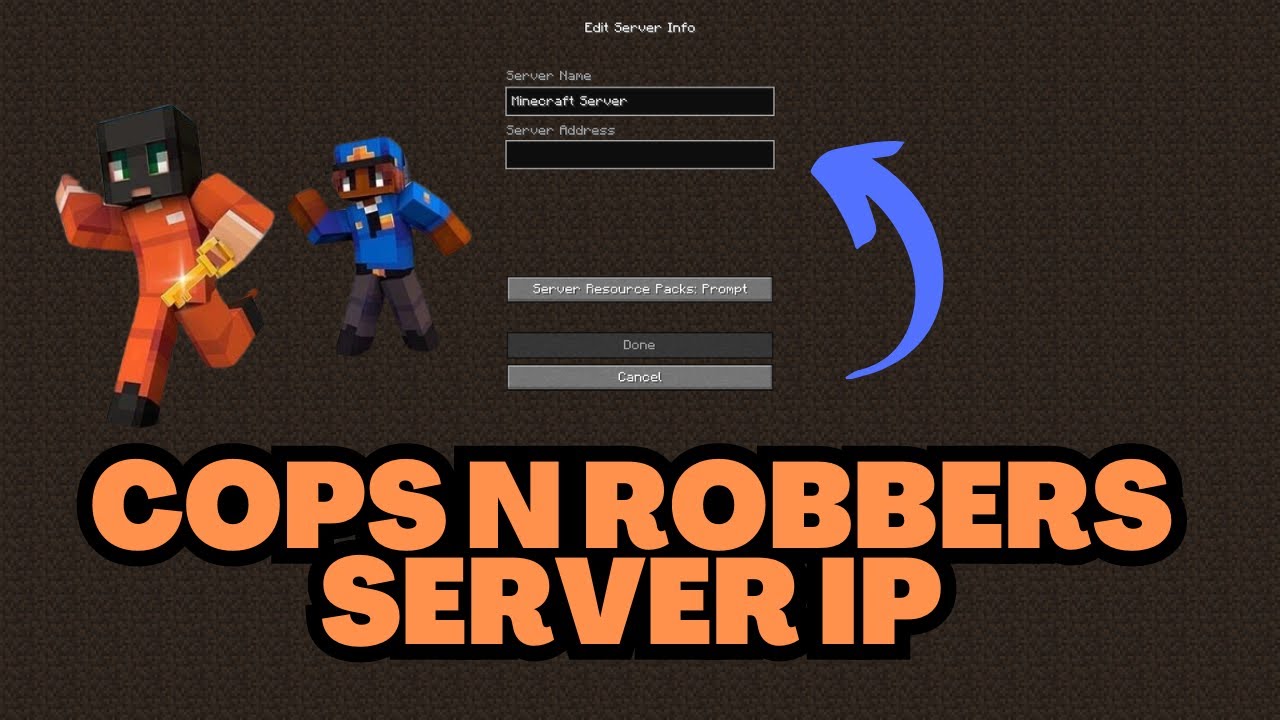 Minecraft Cops n Robbers Server IP Address - YouTube
