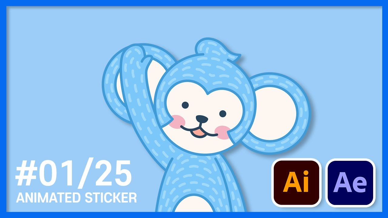 How to make animated stickers [Vlog #01/25] - YouTube