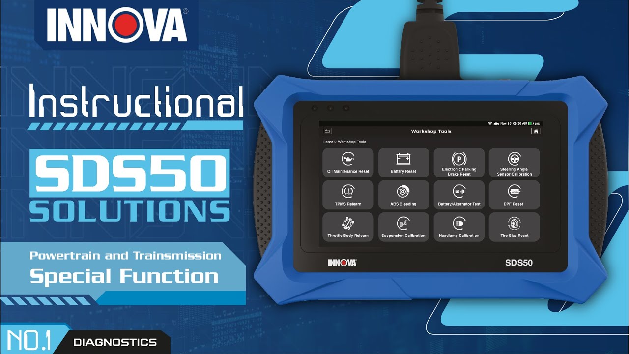 Innova SDS50 | Powertrain and Transmission Special Function - YouTube