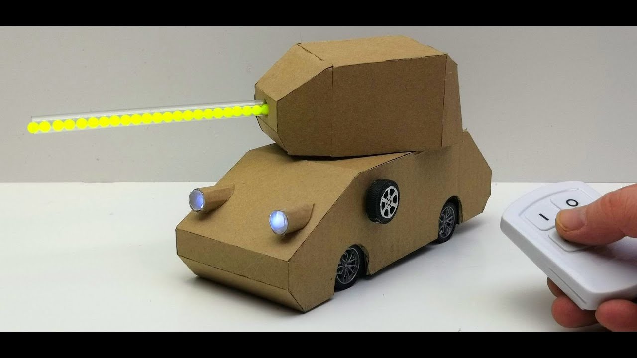 How to make a Tank from Cardboard - Amazing Toy DIY - YouTube