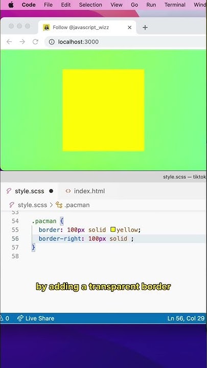 Pacman With 3 Lines Of Css Webdevelopment Javascript Programming Softwareengineer Css Youtube