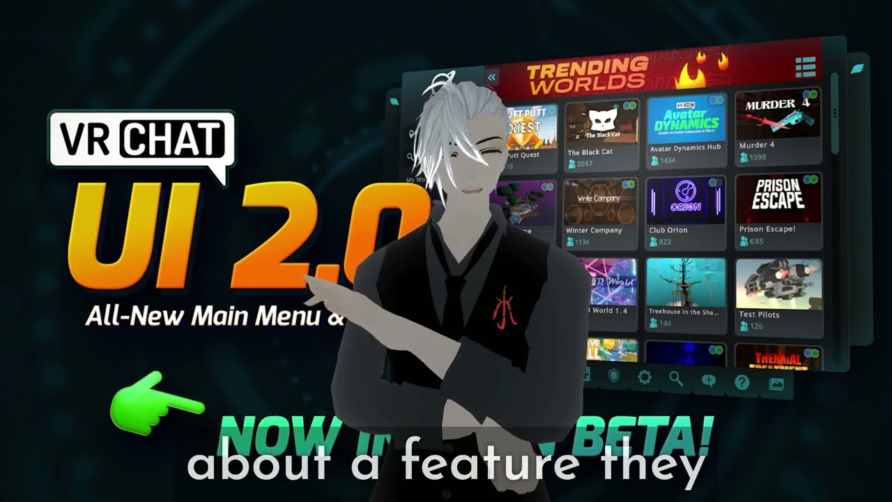 VRChat UI 2.0 Live Beta Update Sparknotes Edition - New menus, HUD ...