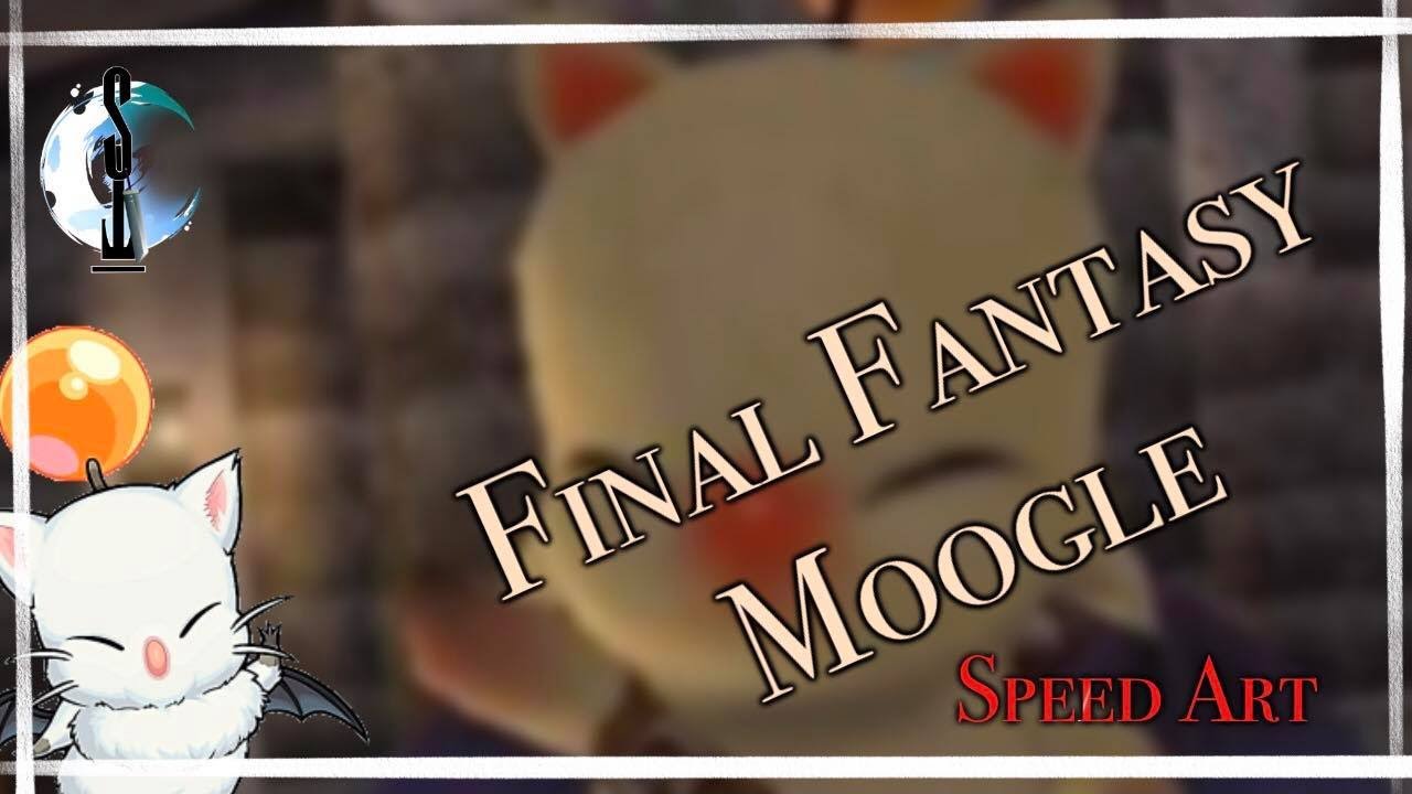 Speed Drawing: Final Fantasy Moogle - YouTube