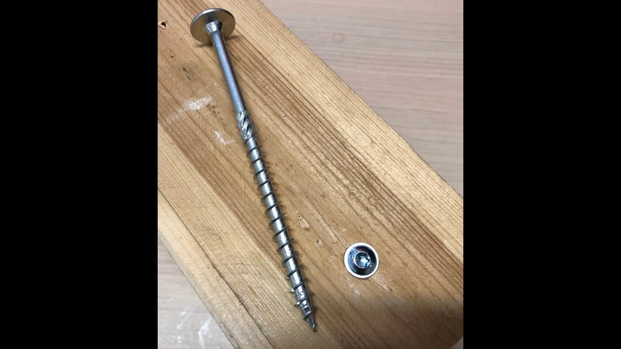 Surub autoforant lemn, cap plat, torx VBL - YouTube