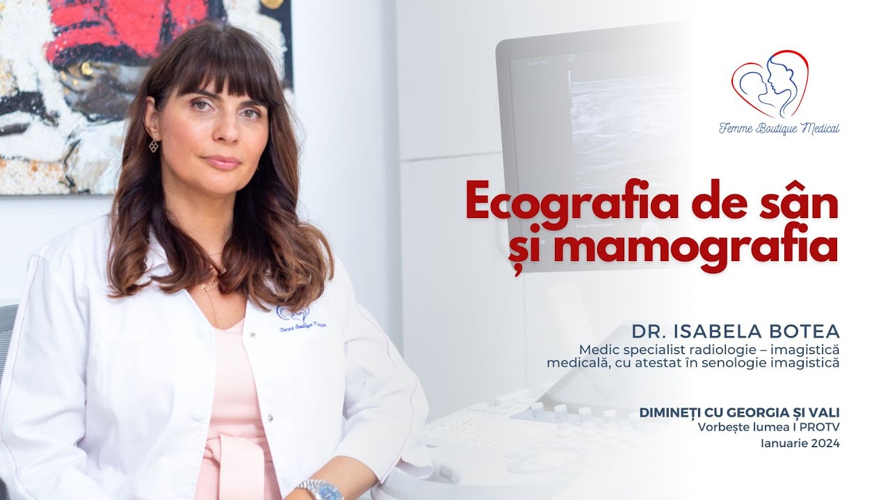 Ecografia de sân și mamografia I Dr. Isabela Botea I Femmeboutiquemedical.com - YouTube
