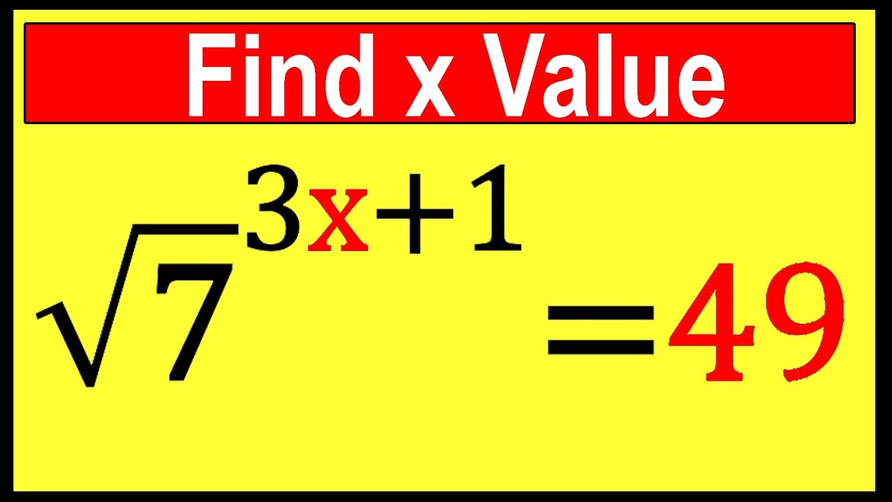 Find x Value | Simple Beautiful Algebra Math Highschool Explain EP39 # ...