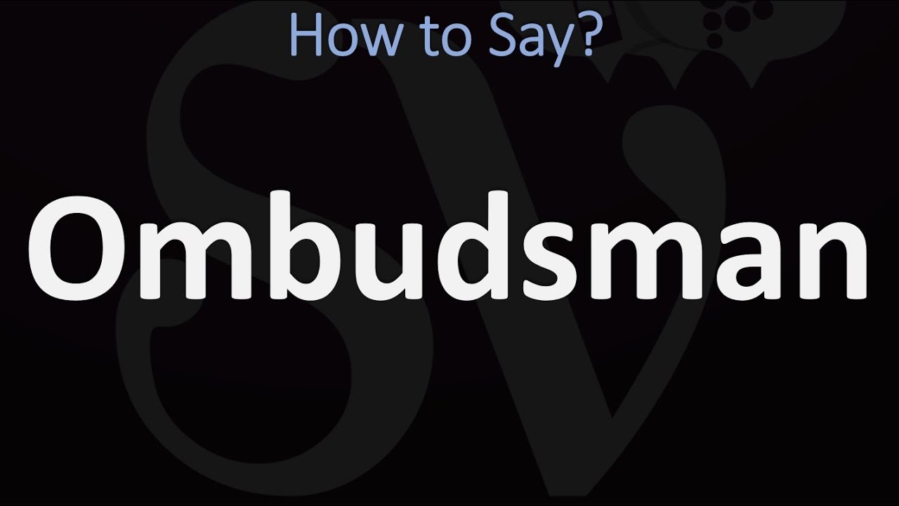 How to Pronounce Ombudsman? (CORRECTLY) - YouTube