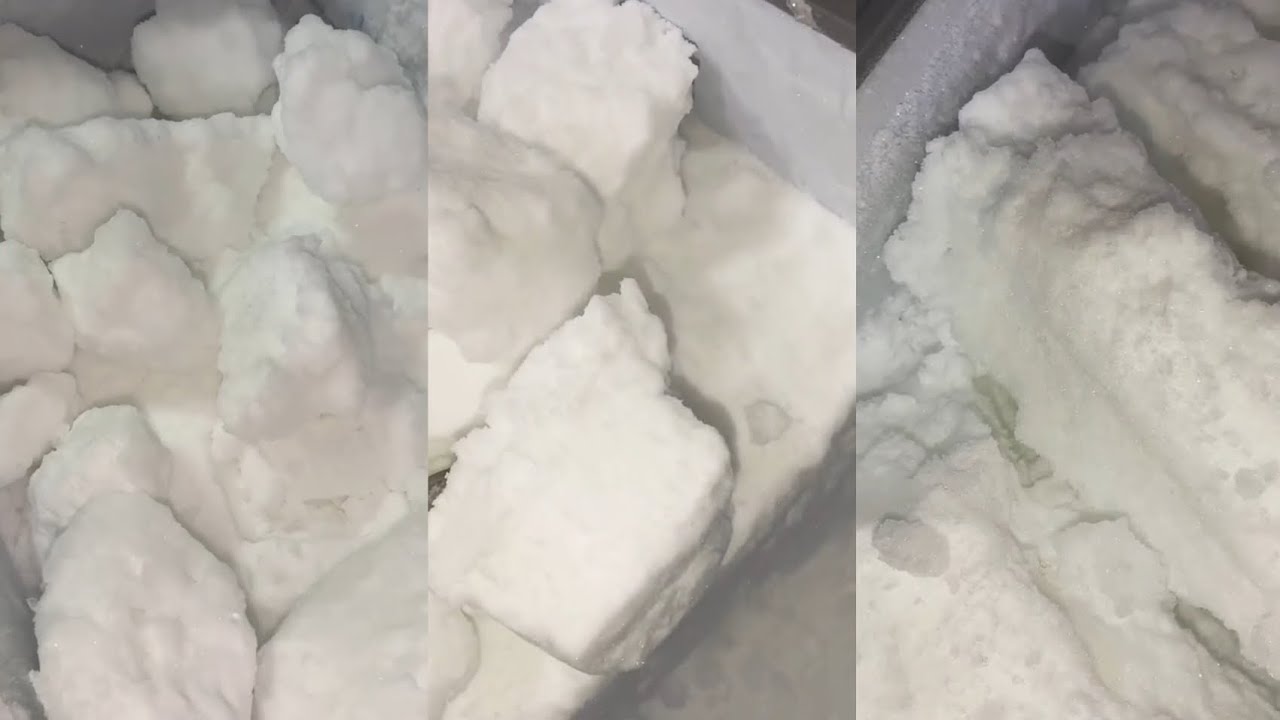 FREEZER FROST EATING ASMR 🧊 CRUNCHY ICE EATING - YouTube