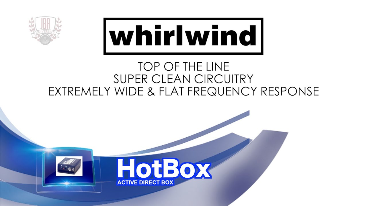 Whirlwind HotBox Active Direct Box Overview - YouTube