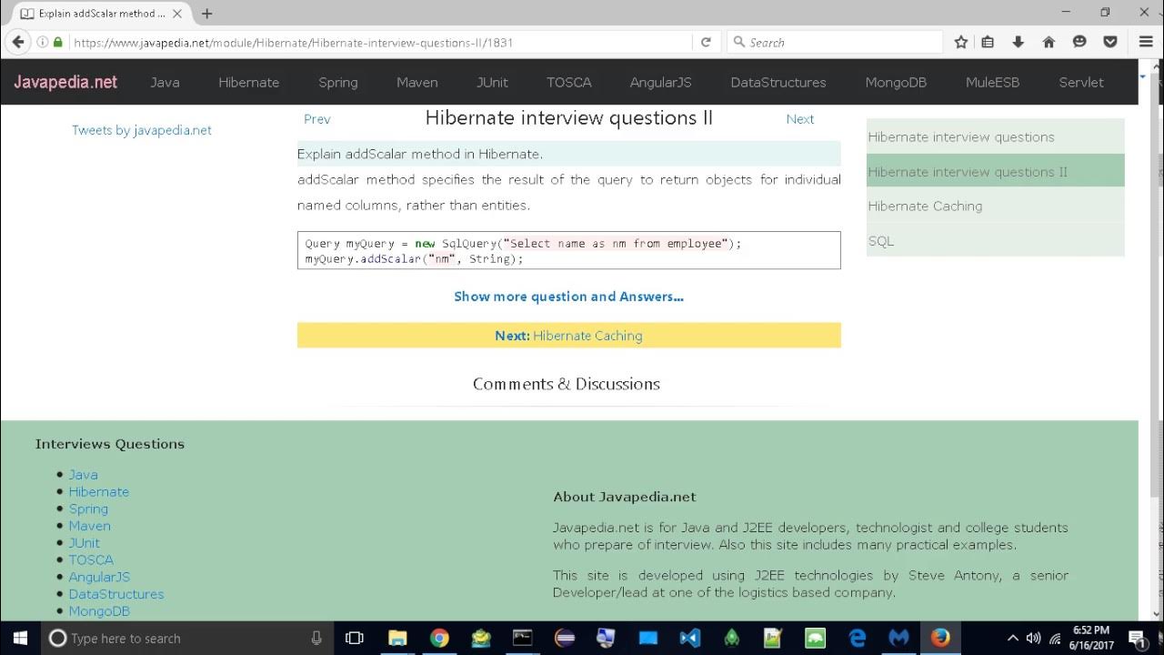 Explain addScalar method in Hibernate. | javapedia.net - YouTube