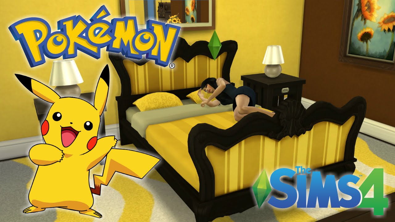 Pikachu Bedroom! | The Sims 4 | Speed Build - YouTube