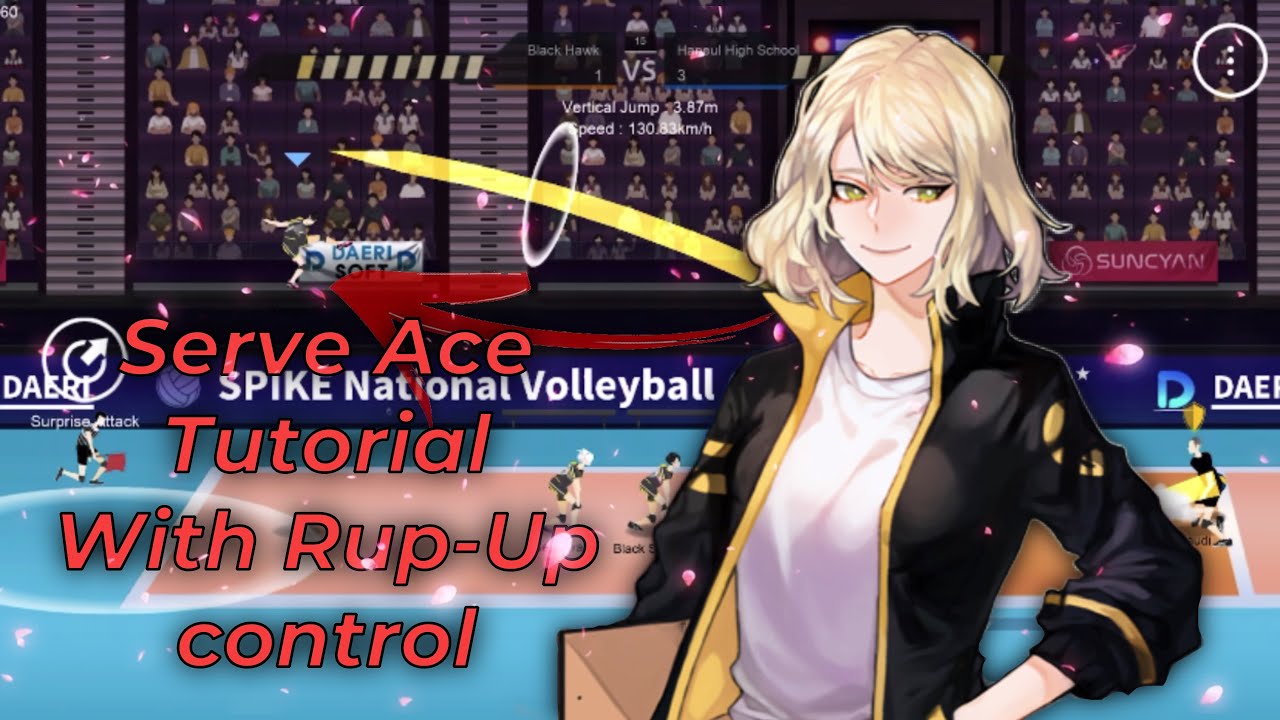 The Spike - Volleyball ! 3x3 ! Serve Ace Tutorial With Run-Up Control ...