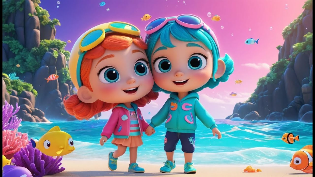 Swimming Song – Ocean Glow Adventure | Fun Underwater Rhyme for Kids ...