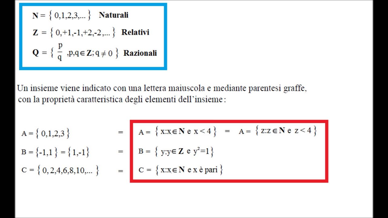Tutorial di Matematica - Lezione 2 - Insiemi di numeri e ...