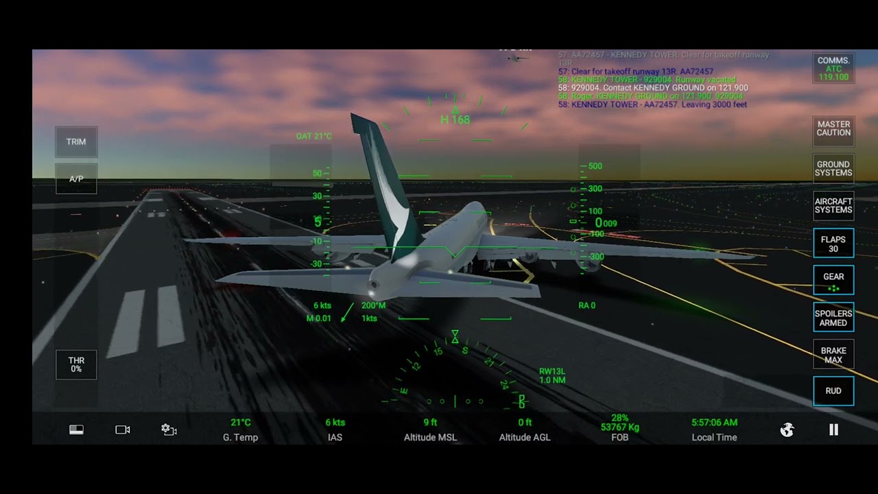 RFS-Real Flight Simulator Boeing 747-8F Cathay Pacific Cargo Anchorage ...