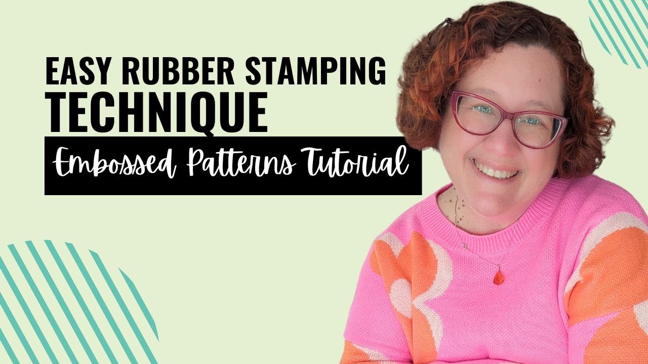 Easy Embossed Patterns with Rubber Stamps | Step-by-Step Tutorial - YouTube