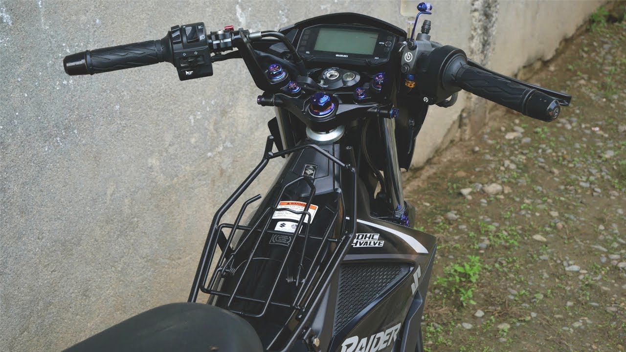 how to install step grill on raider 150 fi - YouTube