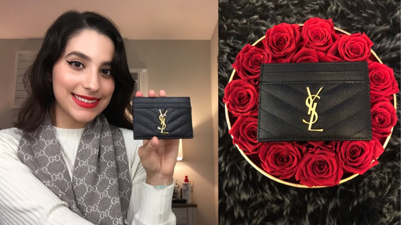 YSL Cardholder Unboxing & Review | What Fits - YouTube