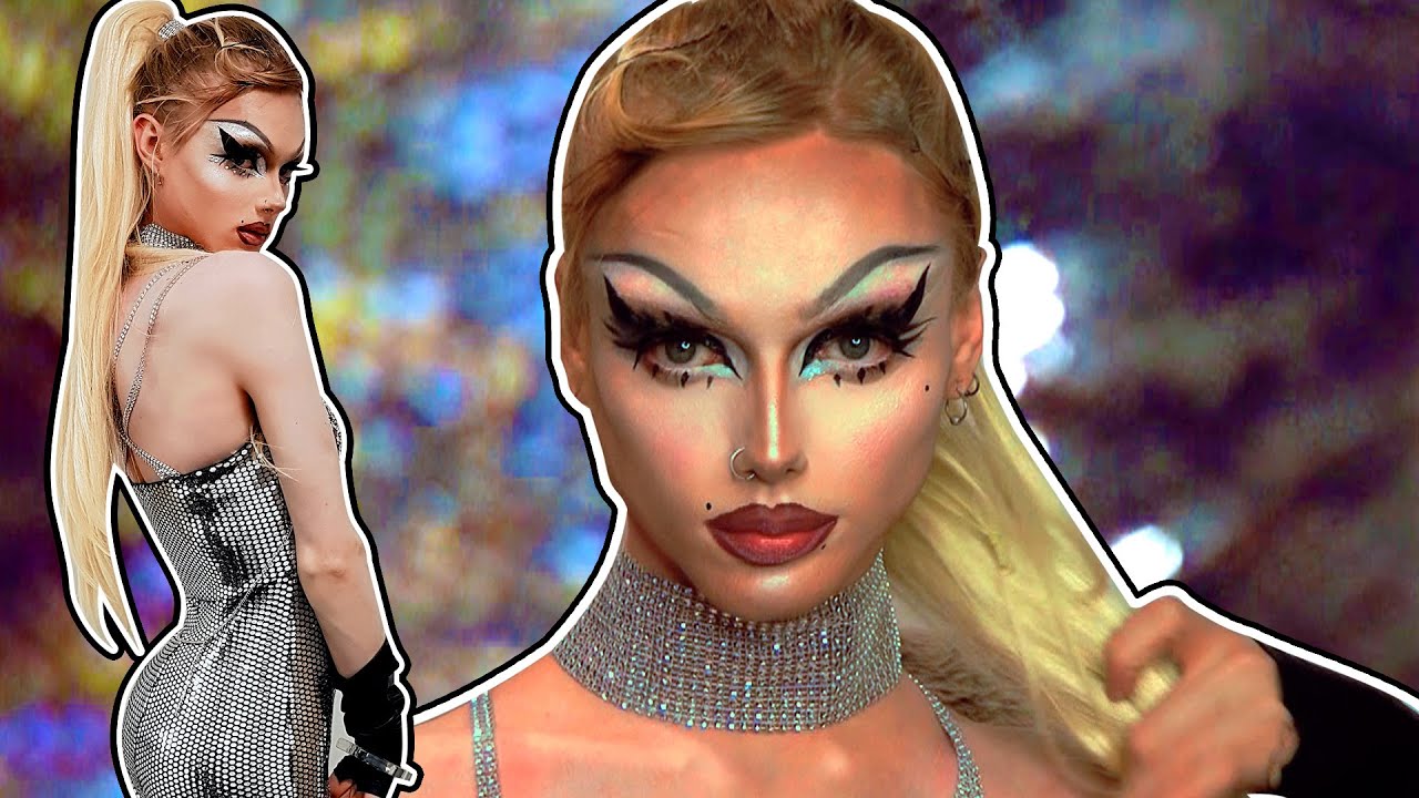 GLITTERY AND SPARKLY - Drag Transformation - YouTube