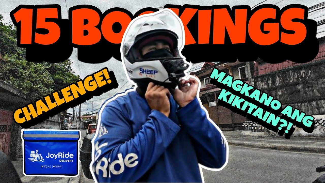 JOYRIDE -15 BOOKINGS CHALLENGE MAGKANO ANG KIKITAIN? |JOYRIDE BOOKING ...