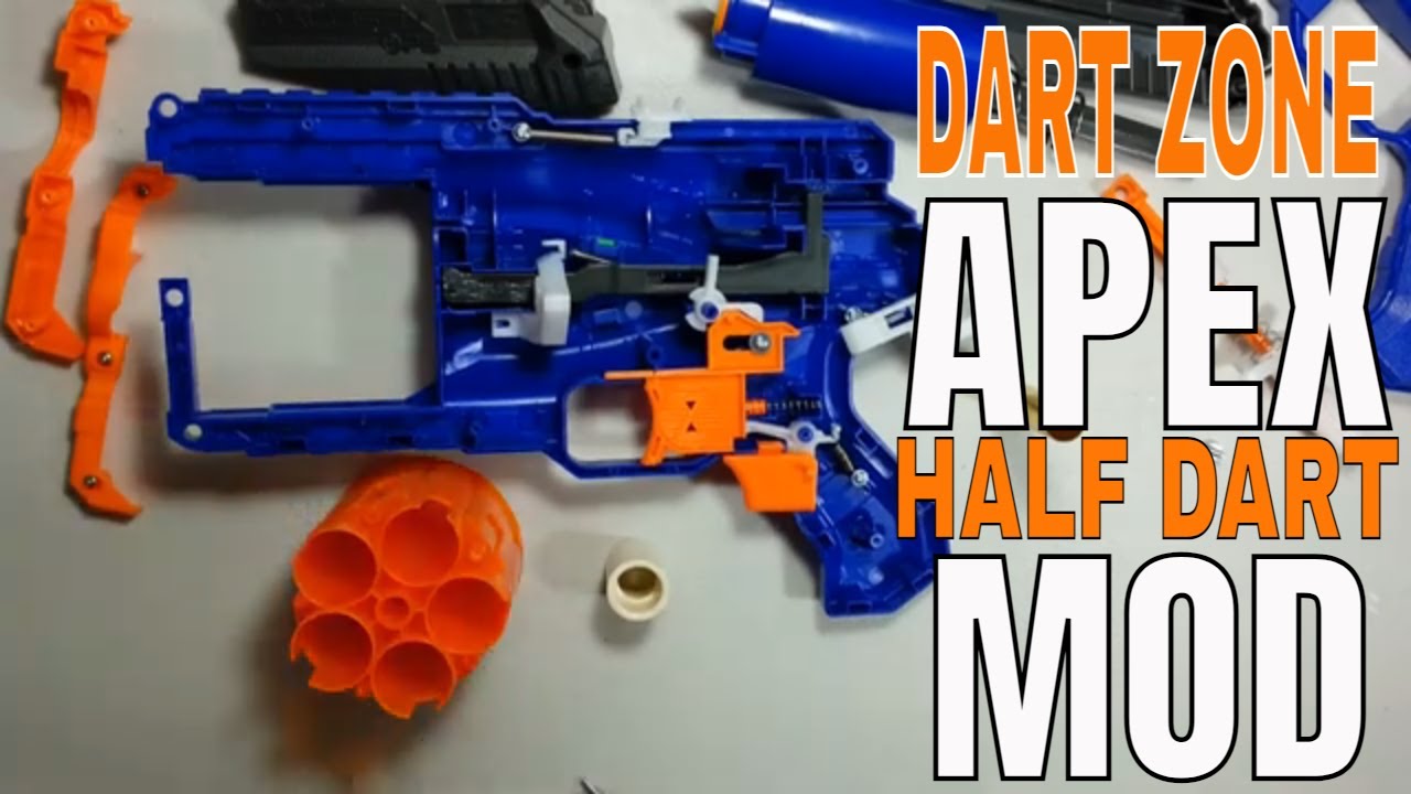 Dart Zone Apex Brass Half Dart Conversion ( Removable! ) - YouTube