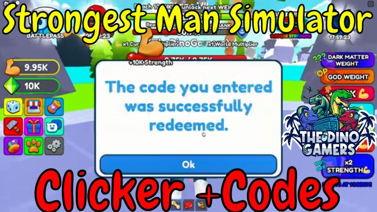 NEW *STRONGEST MAN SIMULATOR*: Clicker +CODES! - YouTube