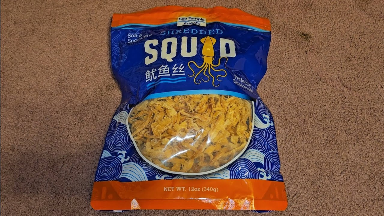 Costco Sale Item Review Sea Temple Snacks Shredded Squid Taste Test ...
