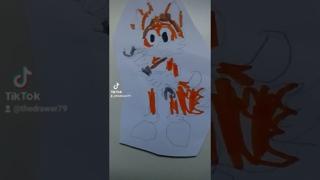sonic boom tails draw - YouTube