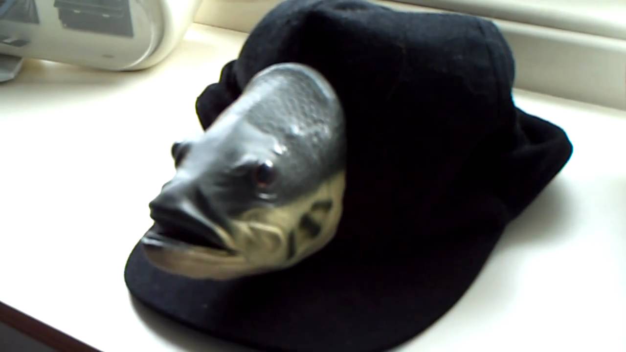 Singing fish cap - YouTube