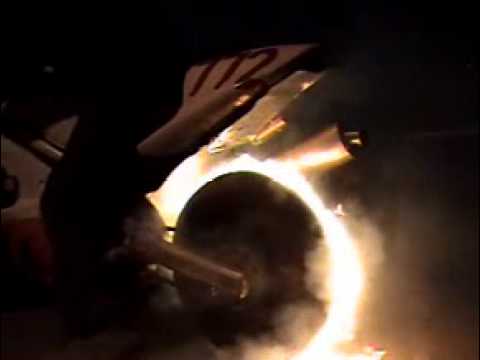 fire burnout motorcycle - YouTube