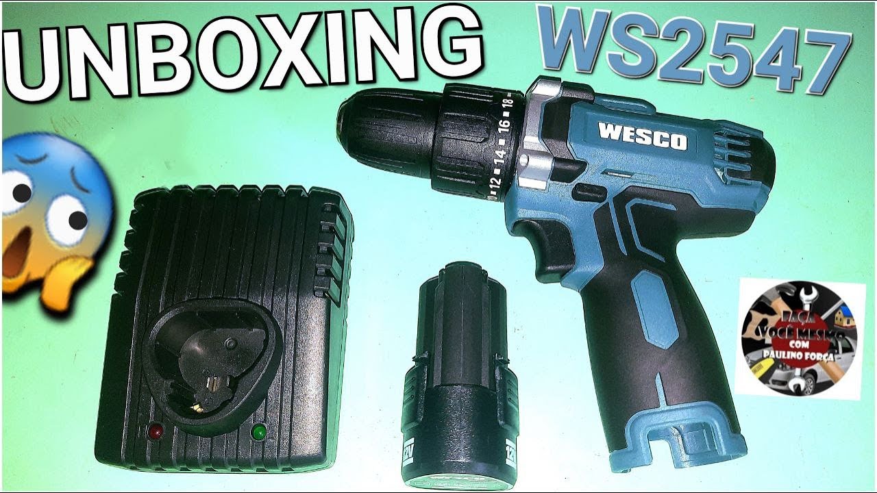 UNBOXING PARAFUSADEIRA WS2547 WESCO - YouTube