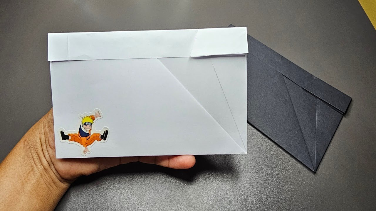 How to make origami envelope step by step, origami self closing ...