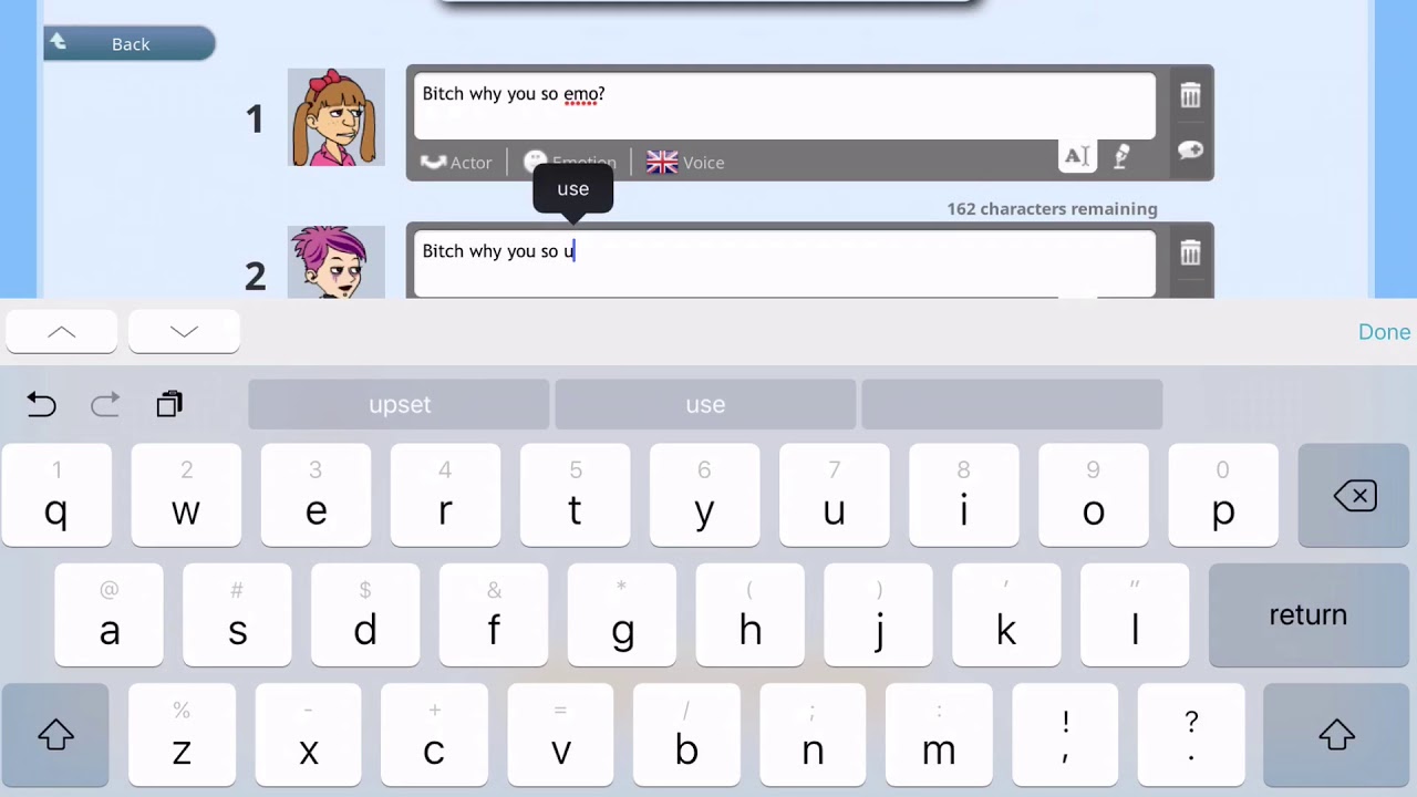 Trying out the goanimate4schools comedy world template. - YouTube