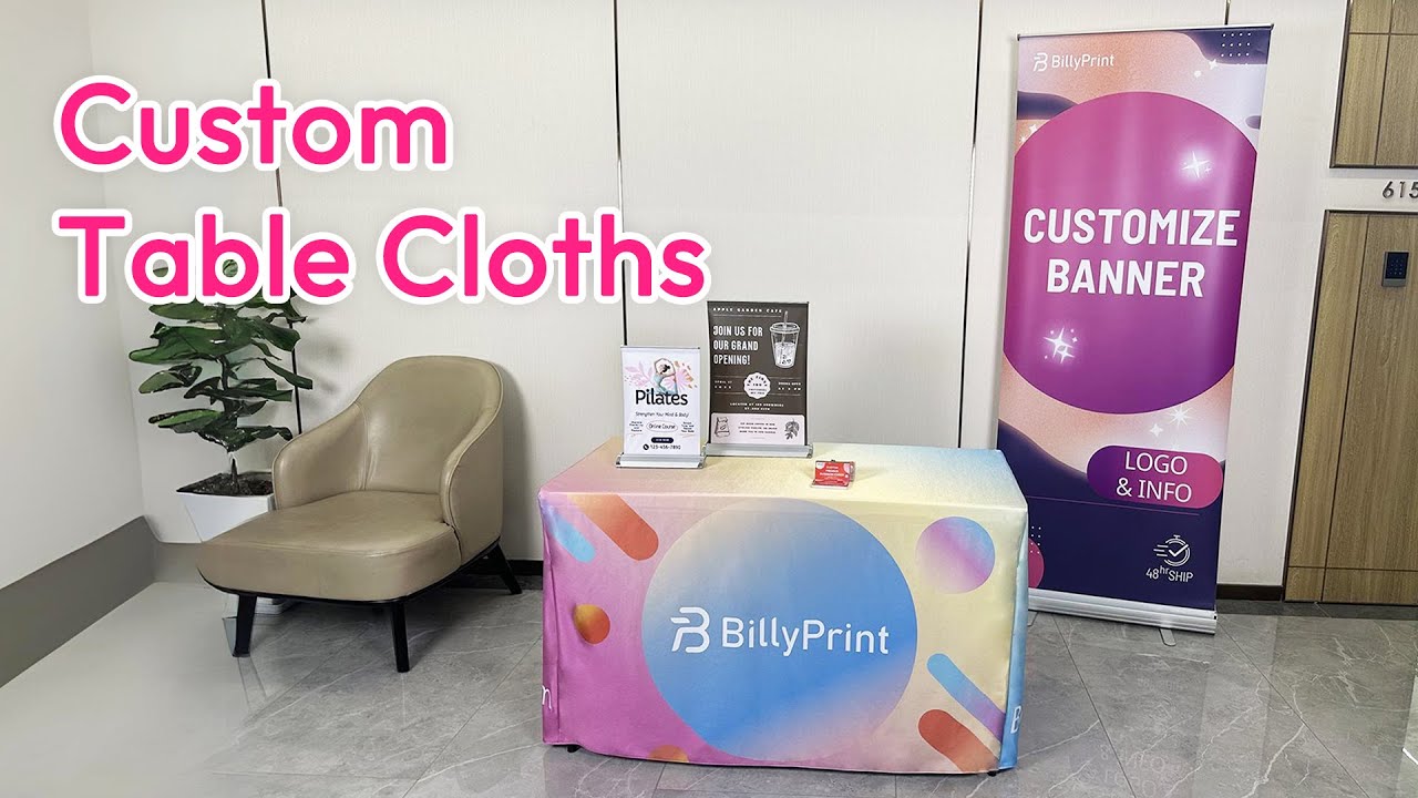 Step Up Your Presentation Game with Custom Tablecloths from BillyPrint ...