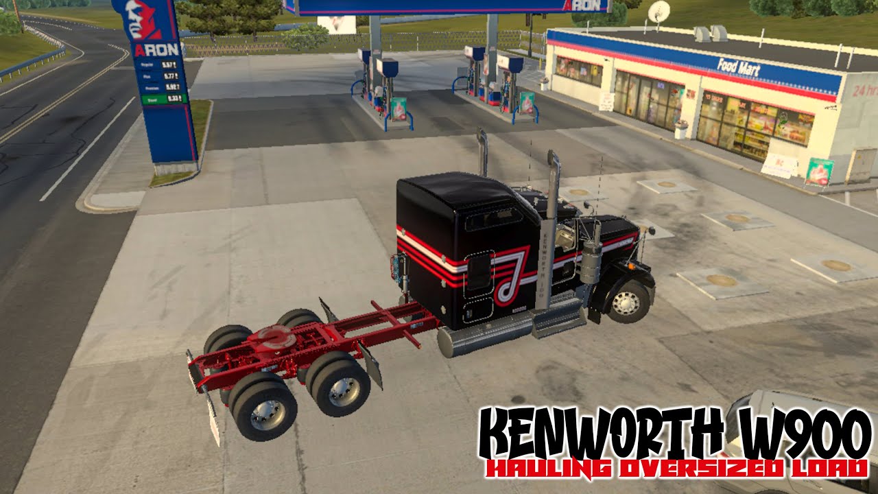 Ats | Kenworth W900 | Hauling Oversize Load | 18 Speed | Caterpillar ...