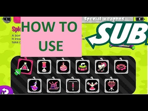 Splatoon 2 - How to use every Sub Weapon - YouTube