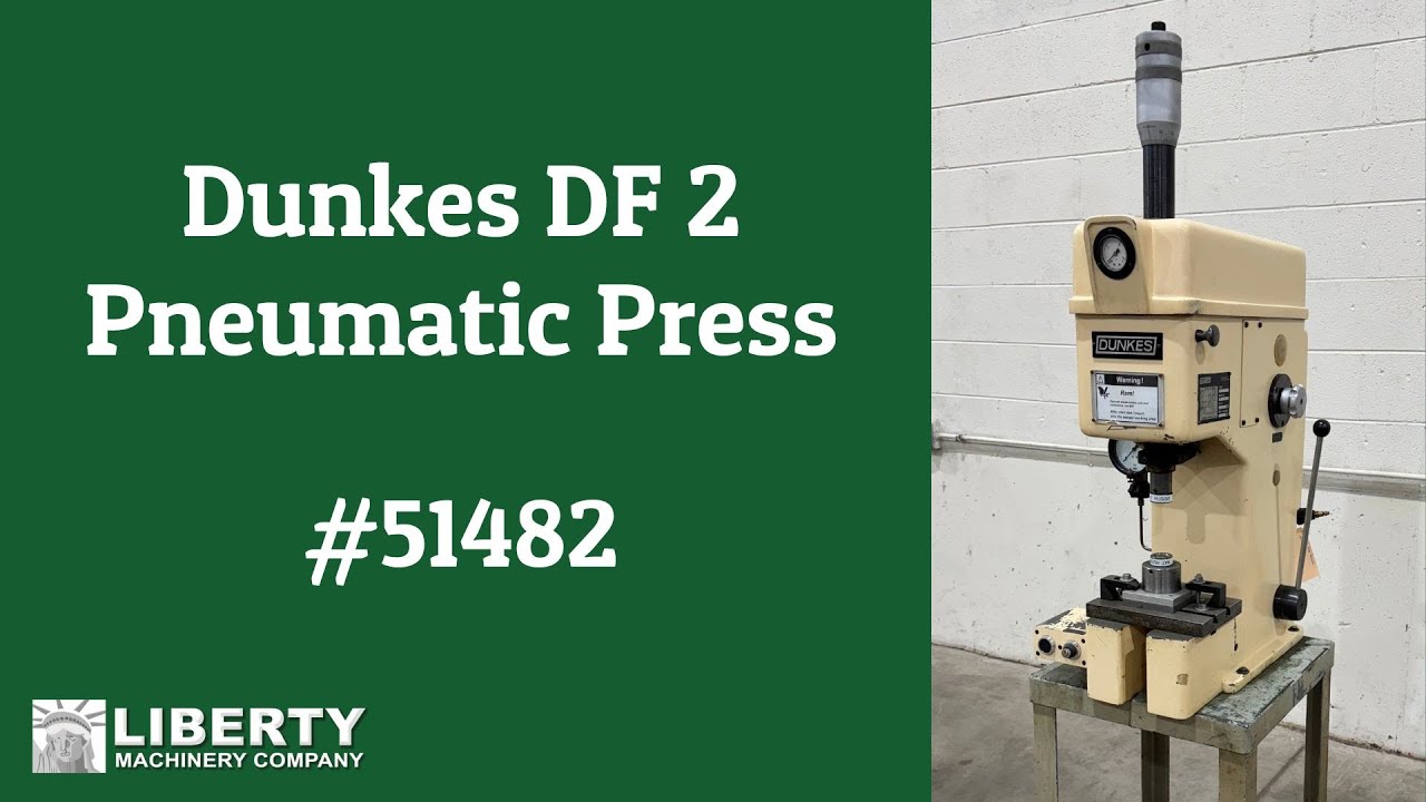 Dunkes DF 2 Pneumatic Press - Liberty #51482 - YouTube