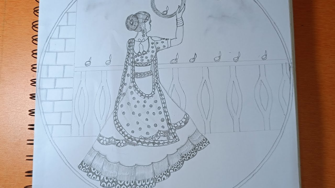 how to draw karwan chauth special drawing|| how to draw karwan chauth ...